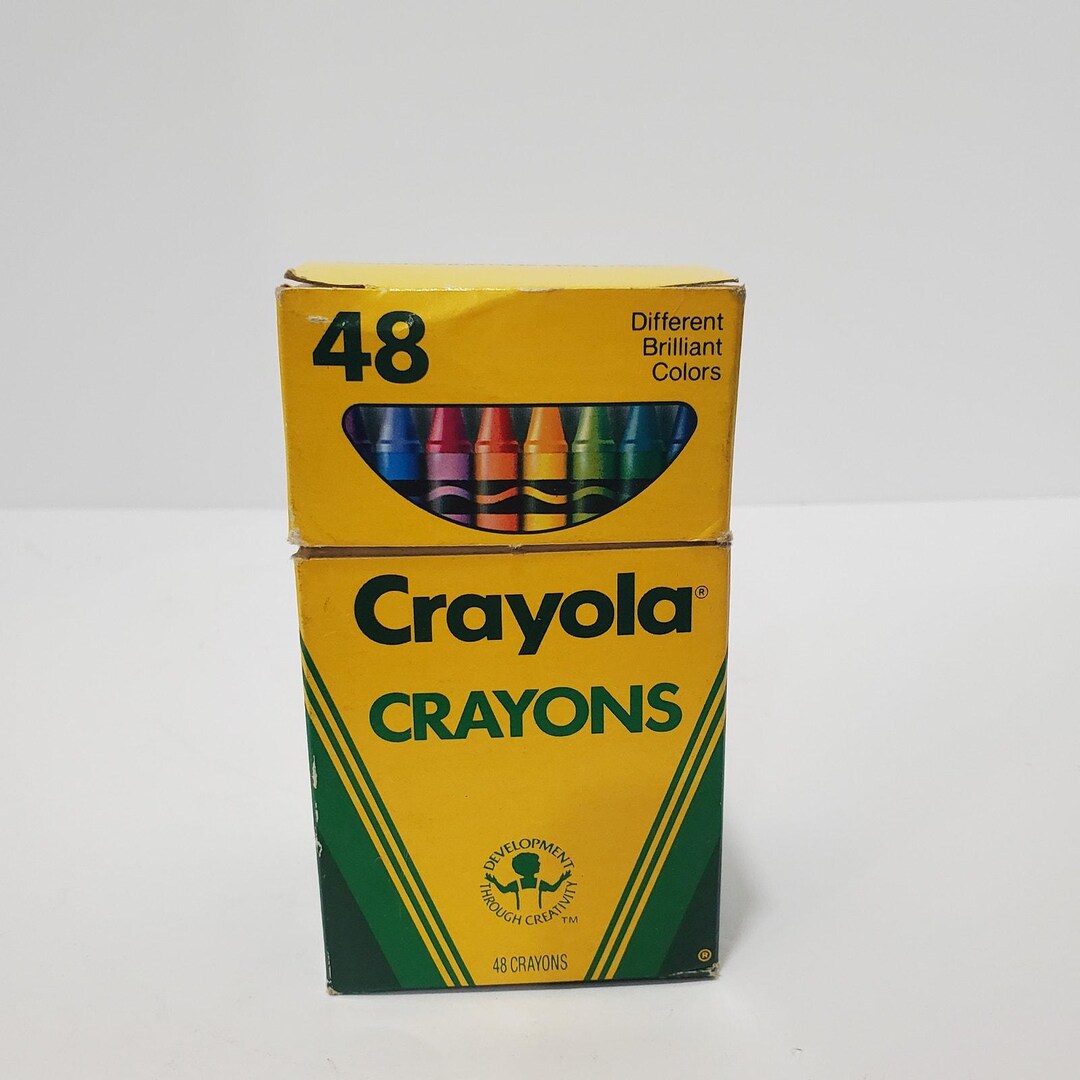Retired Vtg Crayola Crayons Maize Thistle Lemon Yellow Blue Green ...