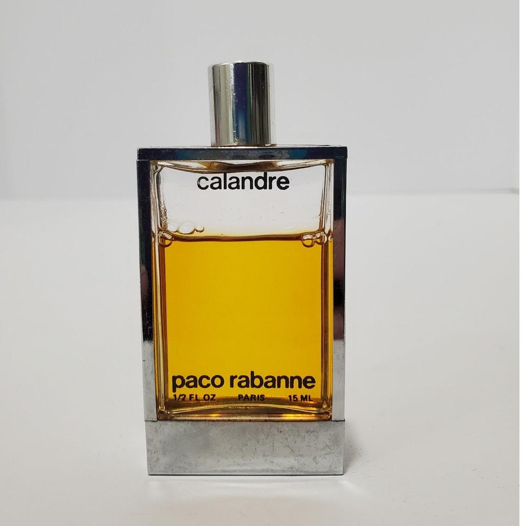 Vintage Paco Rabanne Calandre Perfume .5 Fl Oz Splash Made in France ...