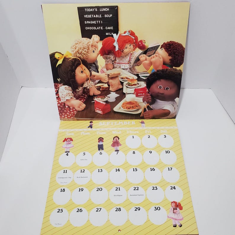 Vtg 1988 Cabbage Patch Kids Wall Calendar UNUSED New Old Stock - Etsy