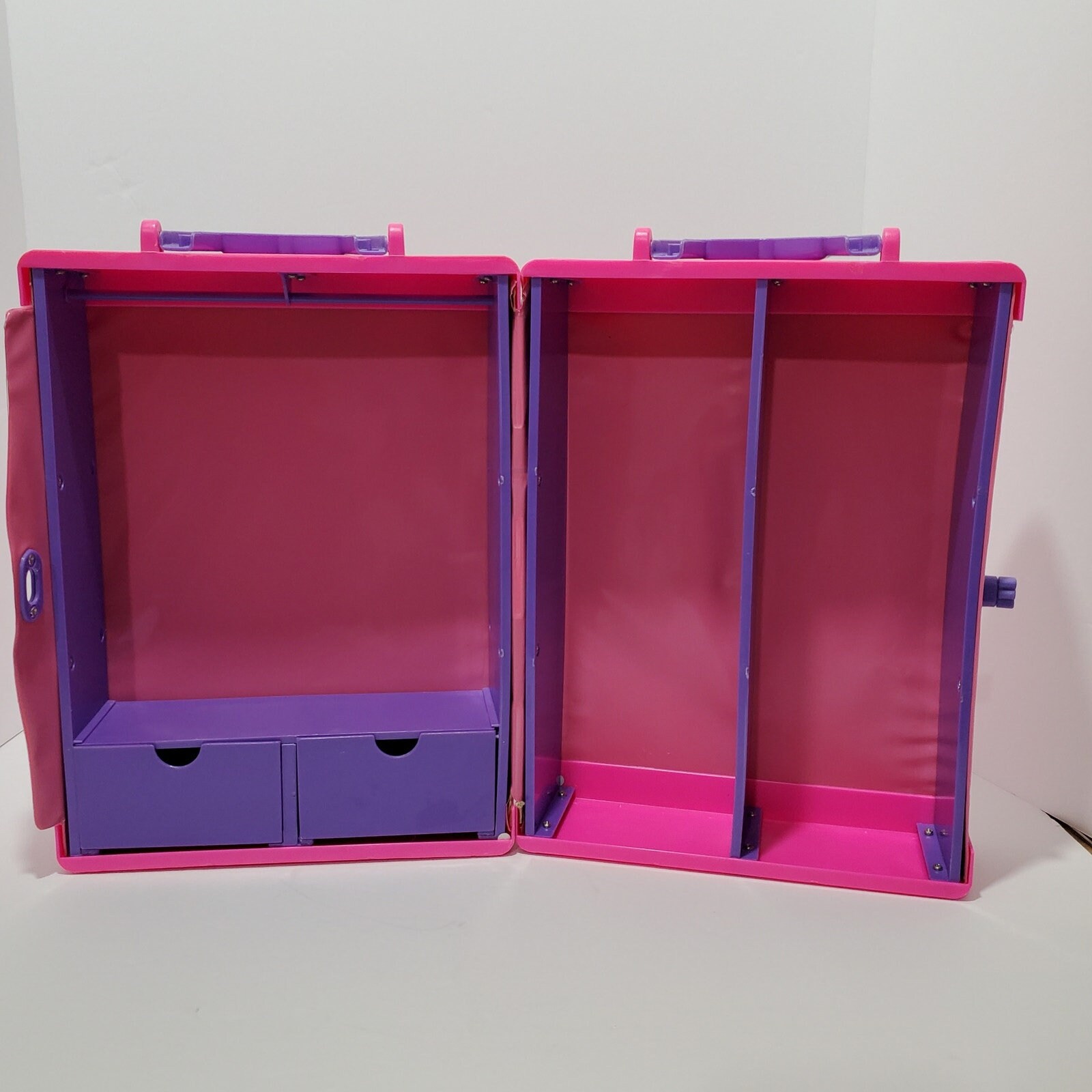 Vtg 1991 Barbie Deluxe Doll Trunk Case Wardrobe Carry Handle 90s Rare ...