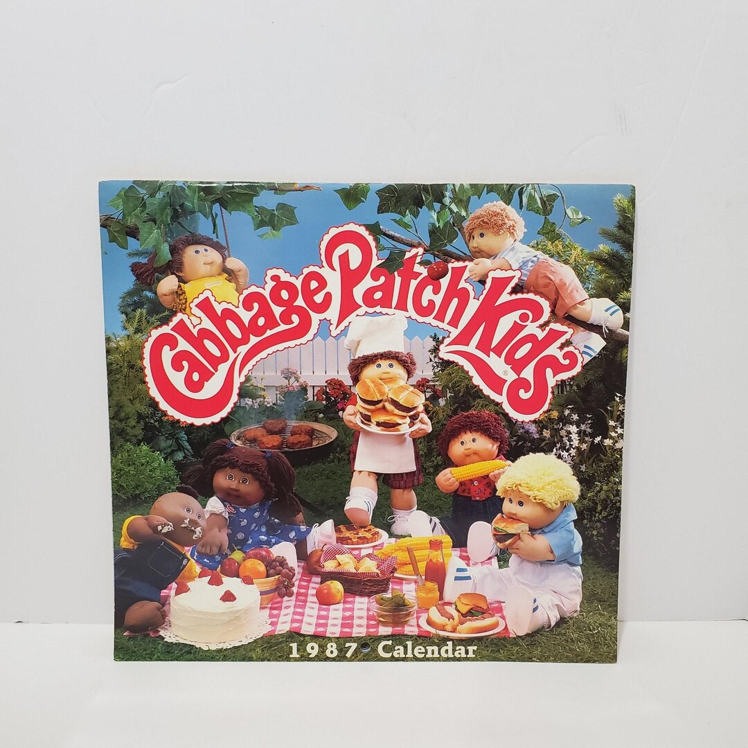 Vtg 1987 Cabbage Patch Kids Wall Calendar UNUSED New Old Stock - Etsy