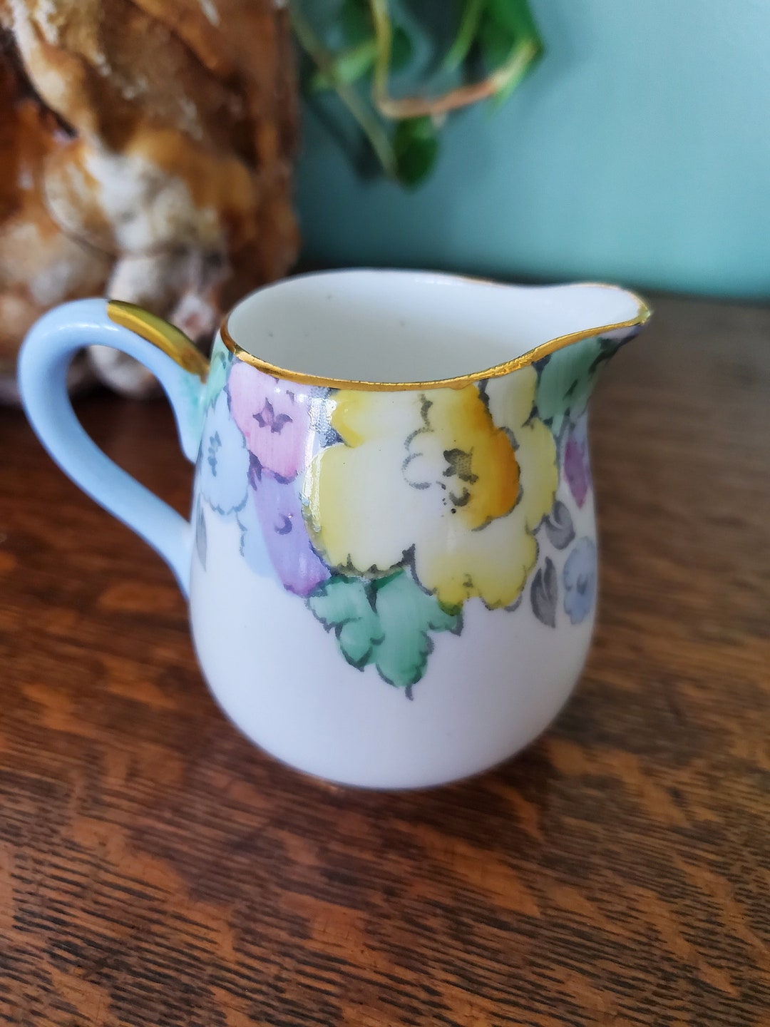 Vintage Mini Creamer 22k Gold Crown Staffordshire Fine Bone China - Etsy