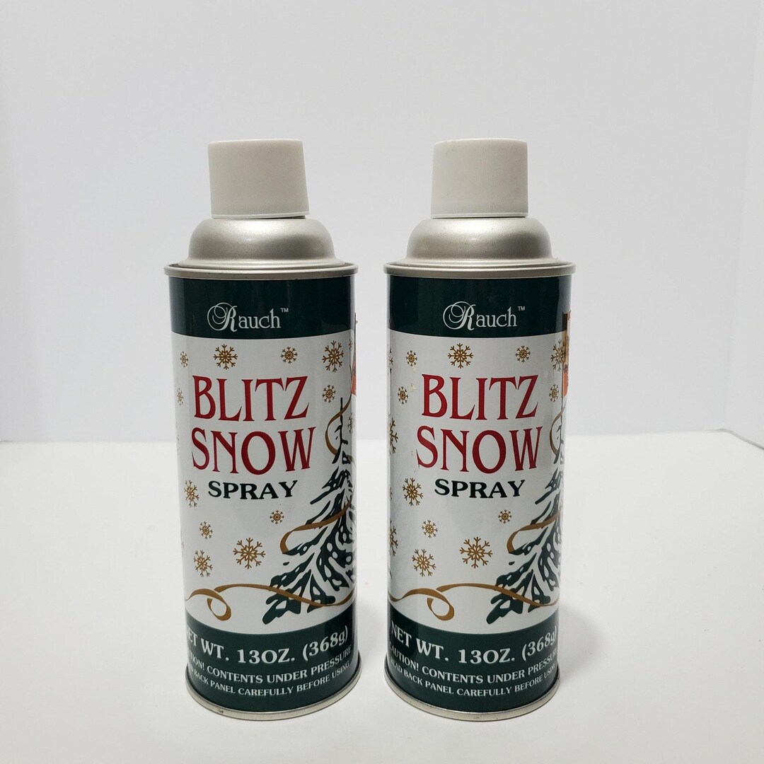 TWO Vintage Christmas Rauch Blitz Snow Spray Can NOS USA Prop 13 Oz. - Etsy