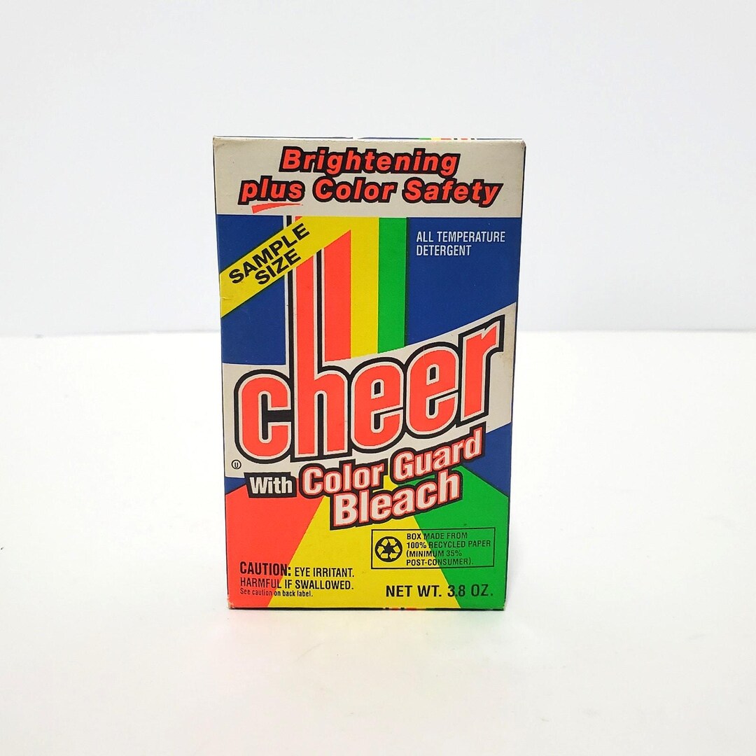 Cheer With Color Guard Bleach Laundry Detergent SAMPLE SIZE 1990s Old ...