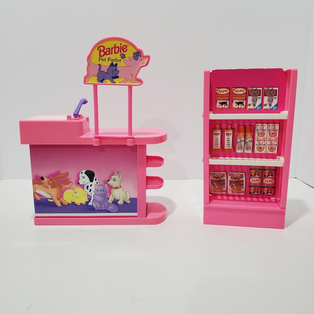 Vintage Barbie Pretty Pet Parlor so Much to Do Mattel Set 1990s ...