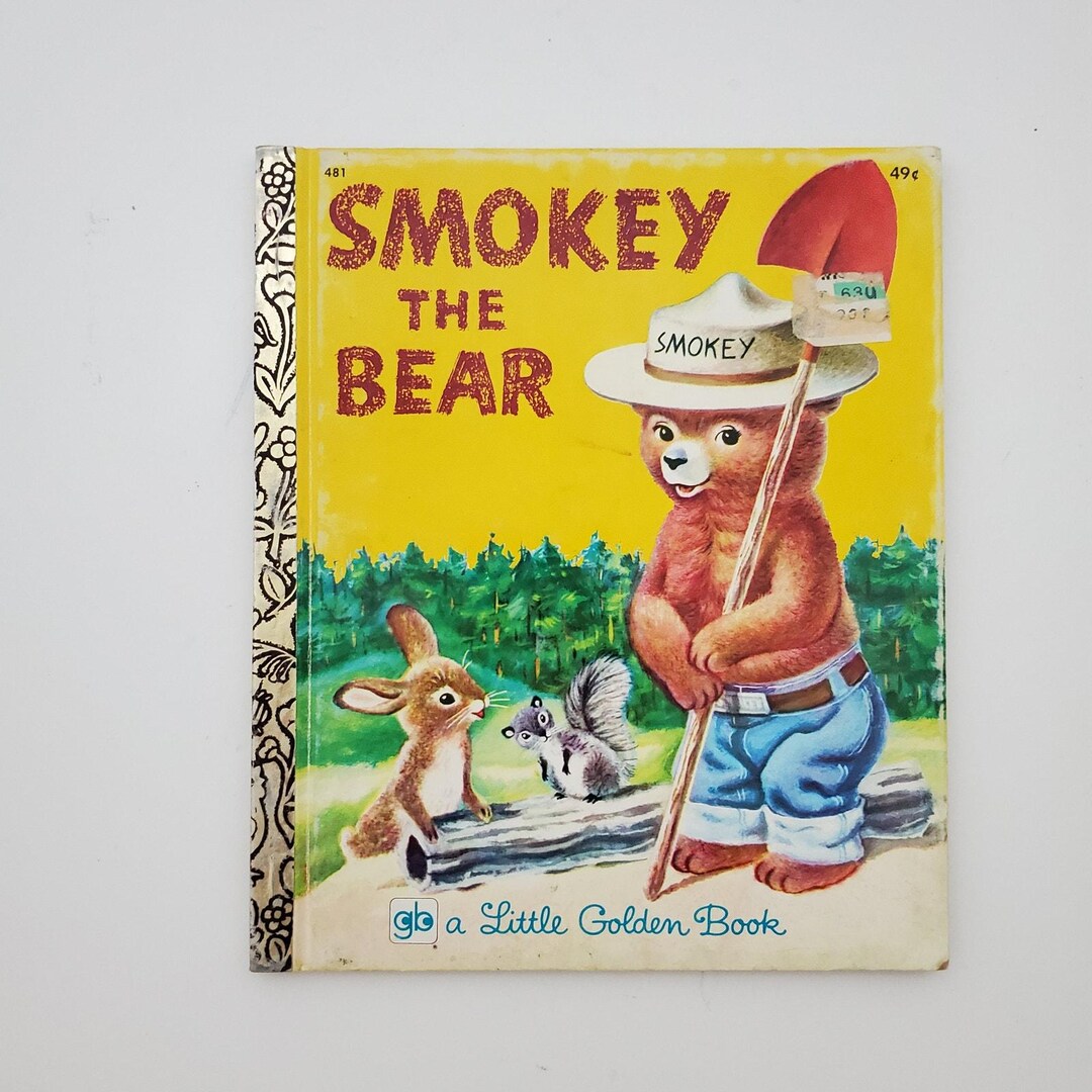 Vtg 1977 Smokey the Bear A Little Golden Book 481 Fourteenth Printing ...