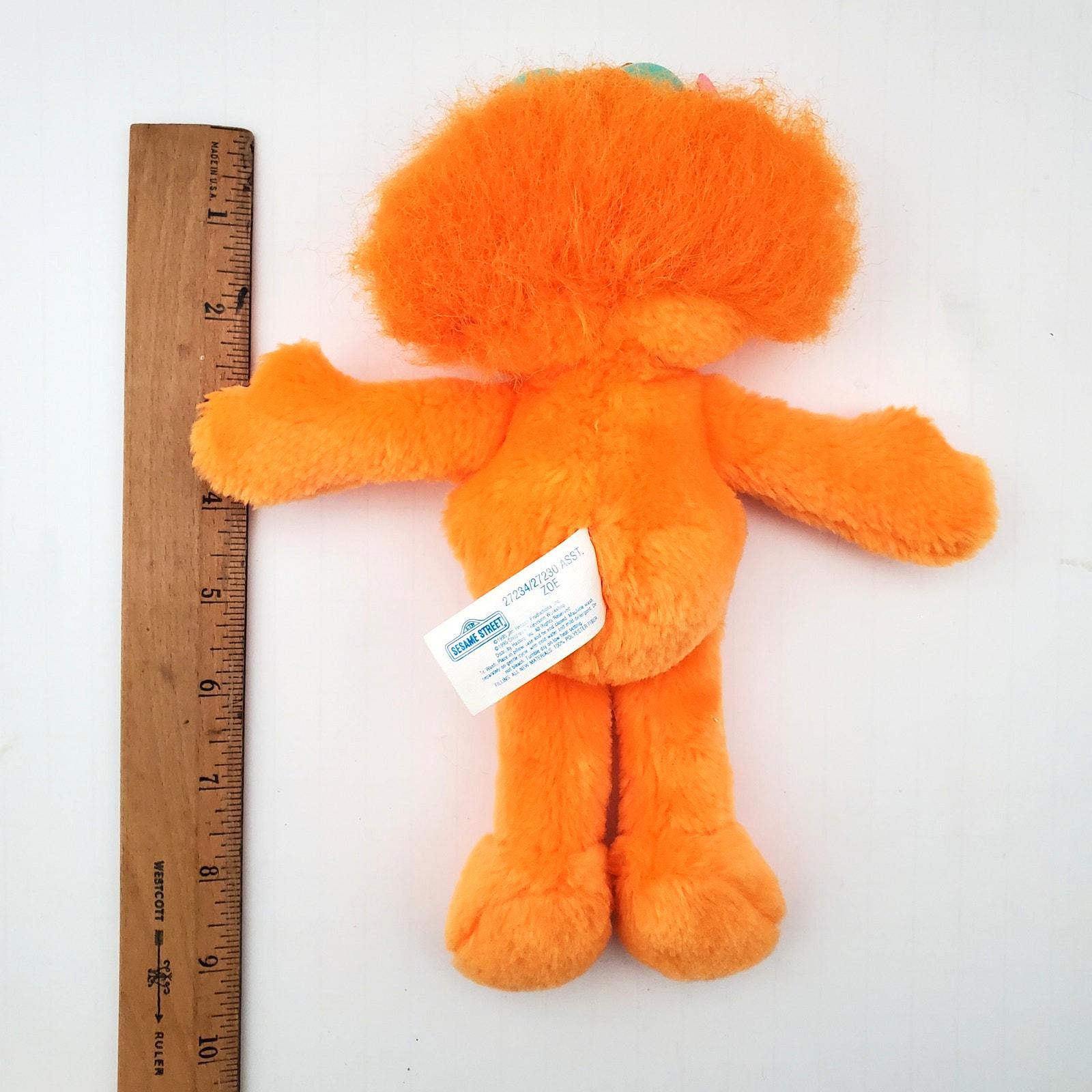 Vtg Zoe Stuffed Animal Playskool 10" Plush Rattle 1995 Sesame Street - Etsy
