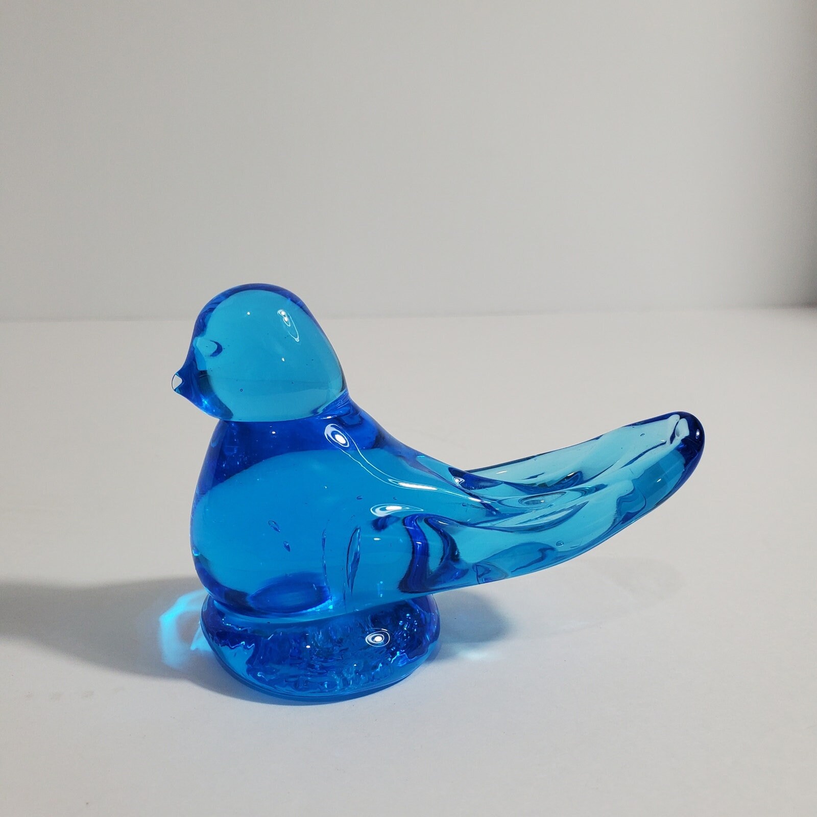 Ron Roy Glass Bluebird of Happiness 1990 Signed Figurine Collectible - Etsy