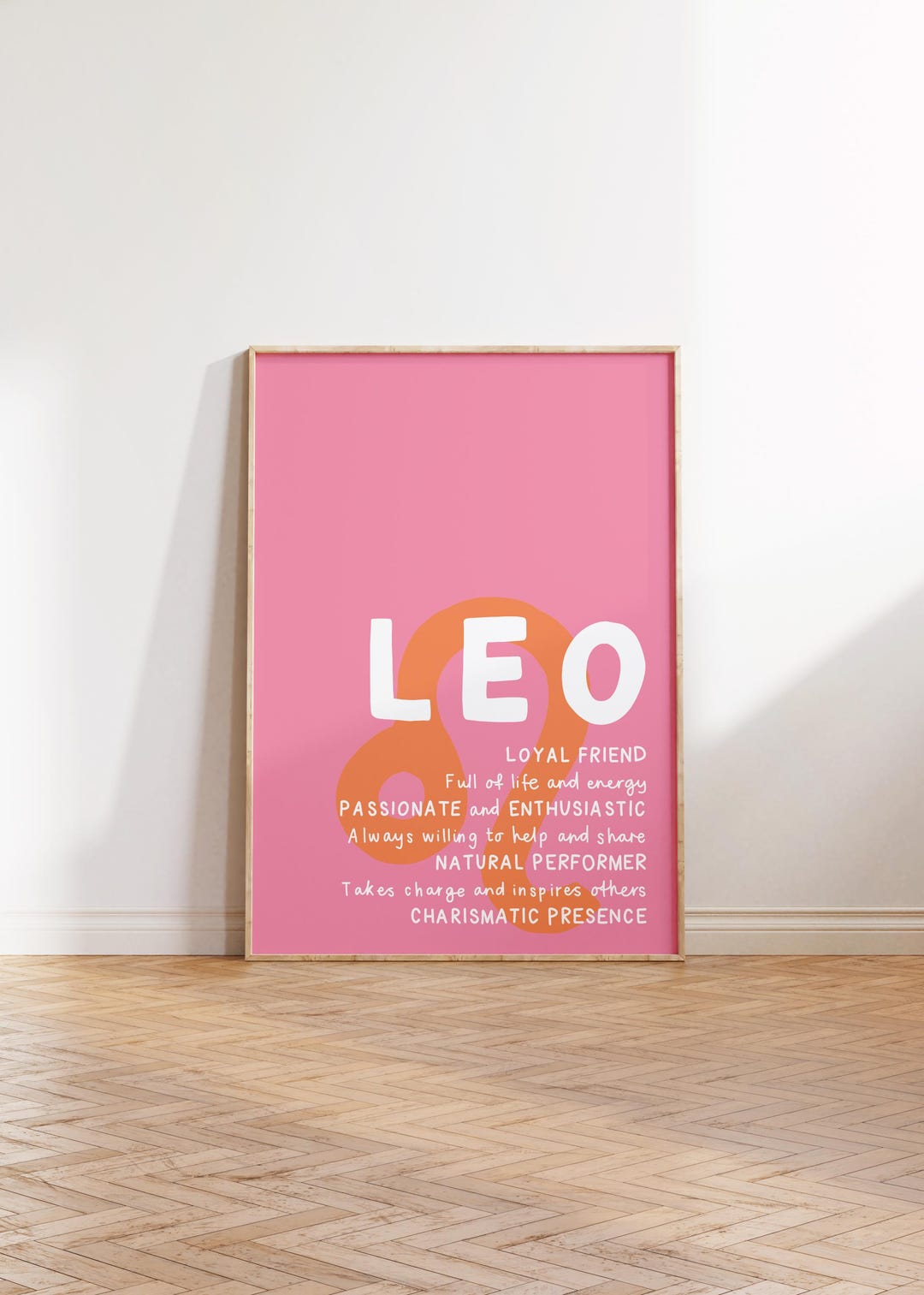 LEO Print Zodiac Poster Star Sign Wall Art Leo Wall Art Trendy Leo ...