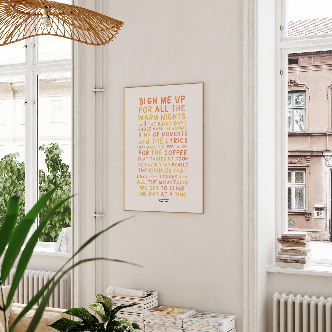 SIGN ME UP Quote Poem Print, Inspirational Typography, Trendy Poster ...