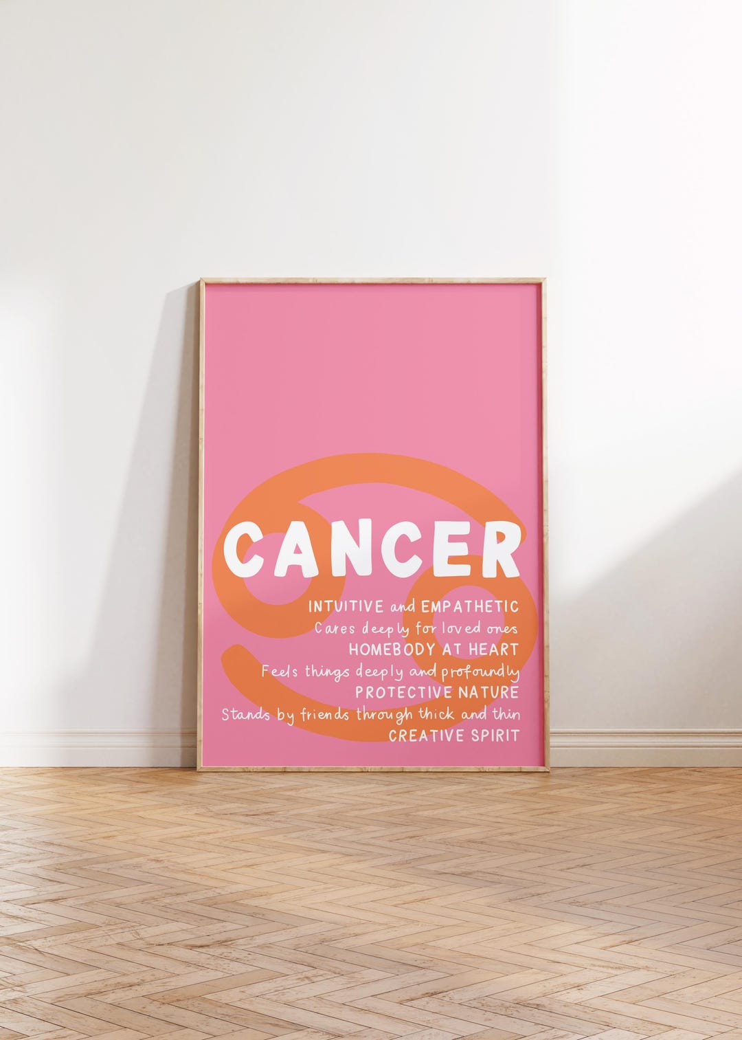 CANCER Print Zodiac Poster Star Sign Wall Art Cancer Wall Art Trendy ...
