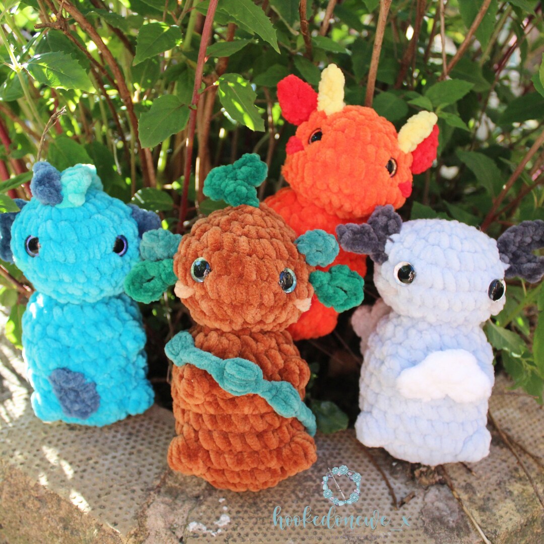 Crochet Pattern: Elemental Spirits (crochet Pattern Bundle - 4 in 1) - Etsy