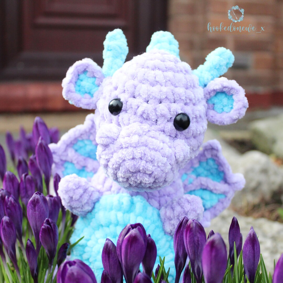 Crochet Pattern: Amethyst the Dragon - Etsy