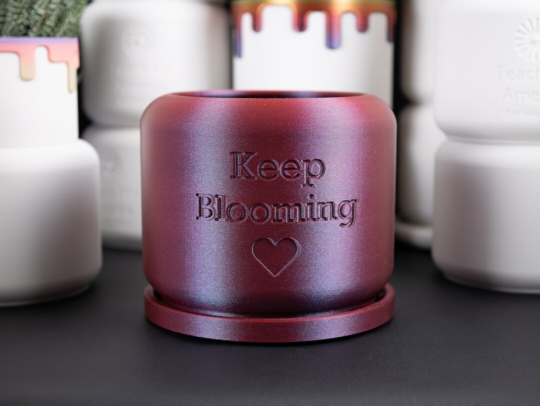 Custom Message Planter - Engrave Your Own Text or Logo! - 3" to 5 ...