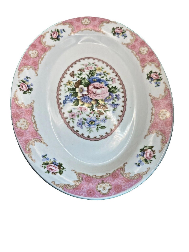Vintage Red Sea Remington Spring Garden Oval 14 Porcelain Platter - Etsy
