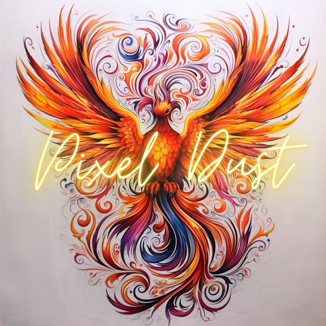 Phoenix Rising Digital Pack - Set of 4 Designs for Stunning Prints and ...
