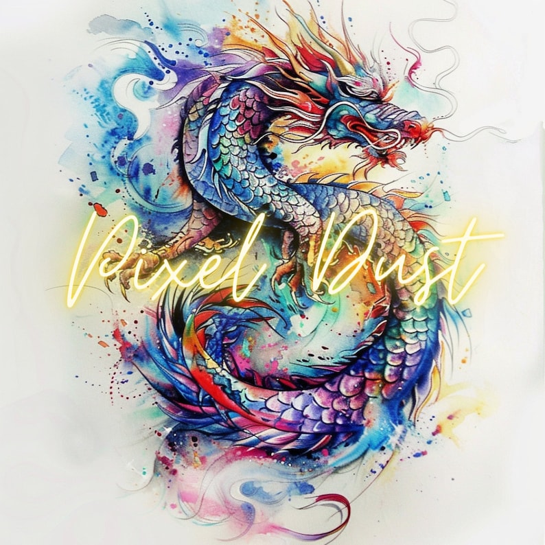 Japanese Dragon Tattoo Collection - Set of 20 Digital Art Prints - Etsy