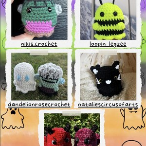 Crochet PDF Pattern: Gideon the Ghost and the Halloween Cosplay, 10-in ...