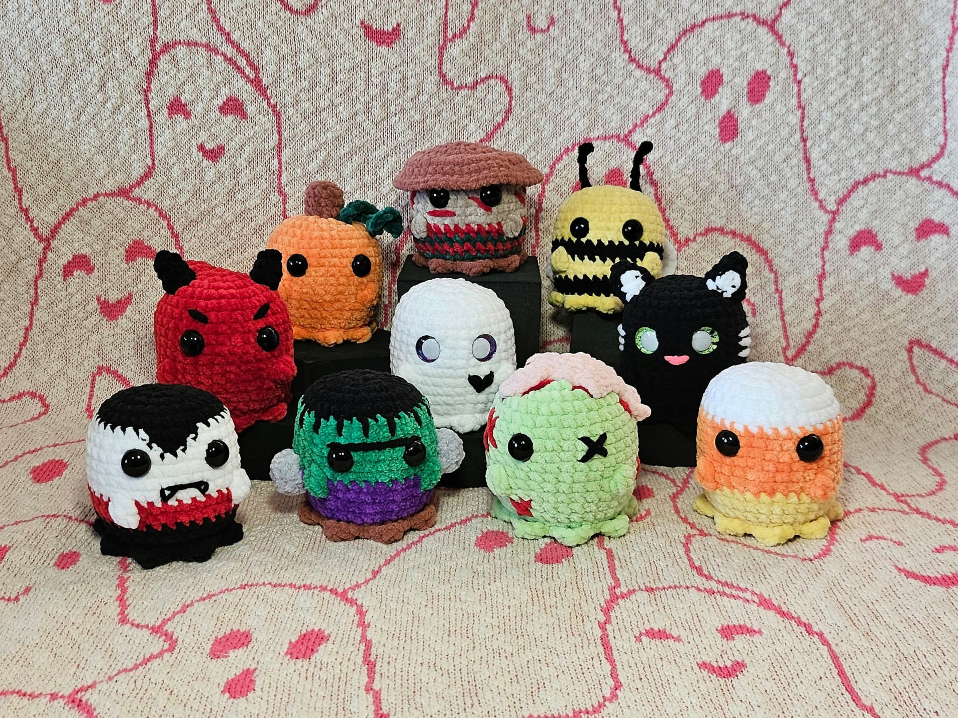 Crochet PDF Pattern: Gideon the Ghost and the Halloween Cosplay, 10-in ...