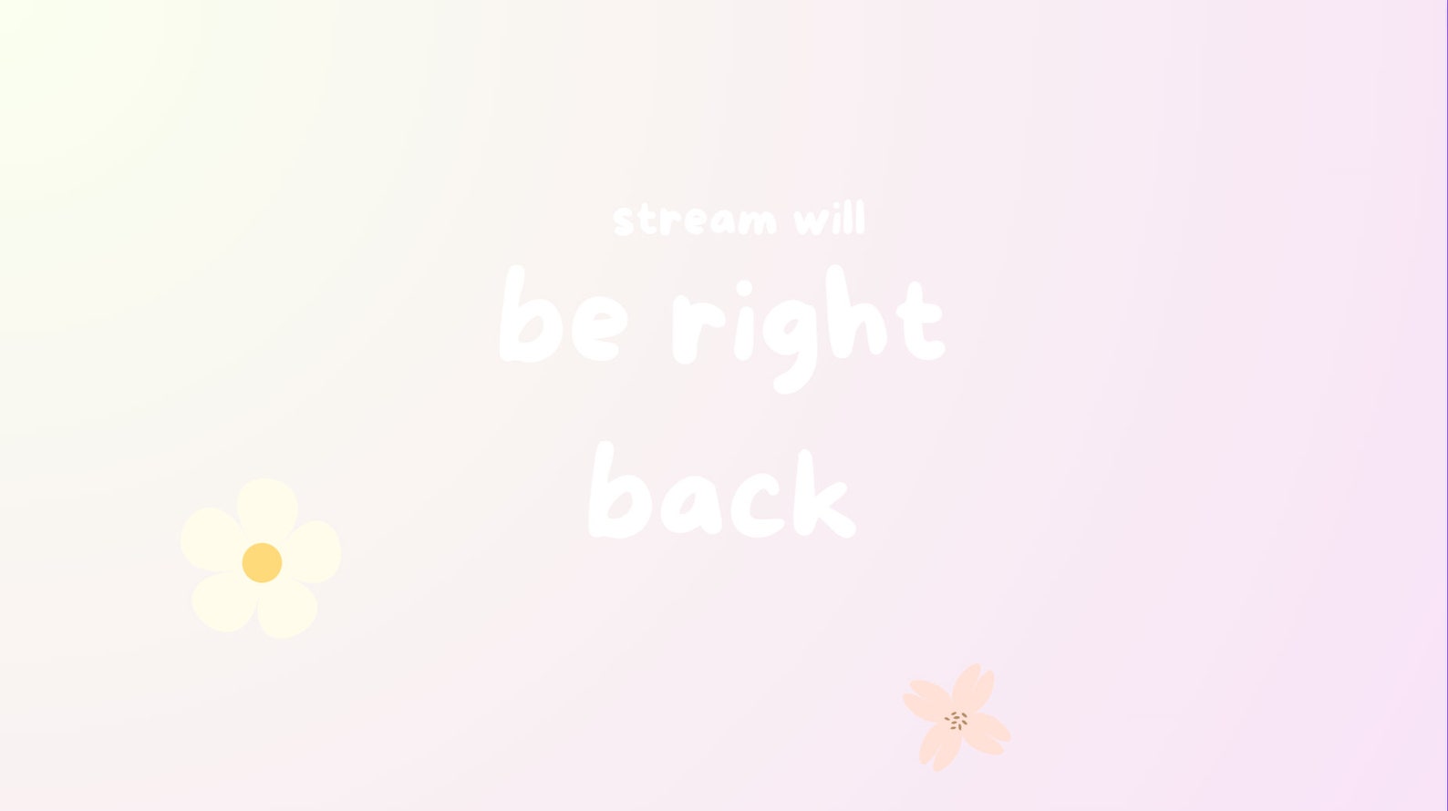 Spring Themed Overlay Starting Soon, Be Right Back, Ending... Simply ...