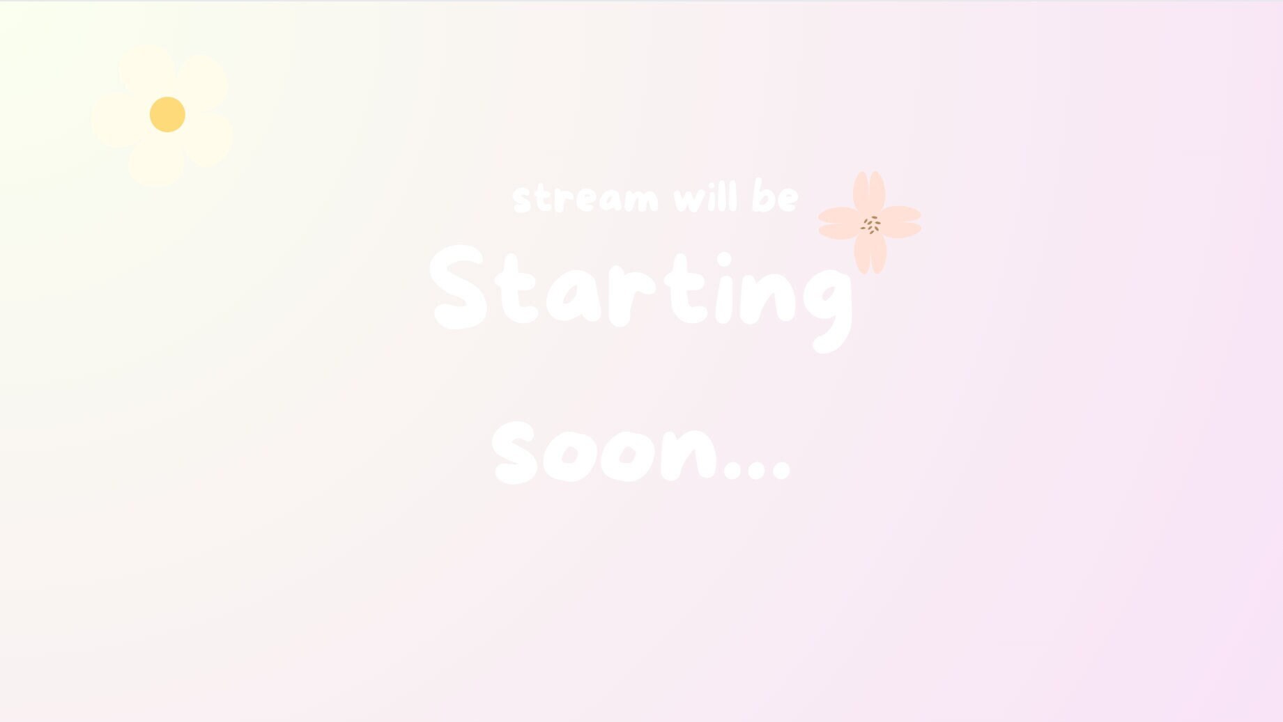 Spring Themed Overlay Starting Soon, Be Right Back, Ending... Simply ...