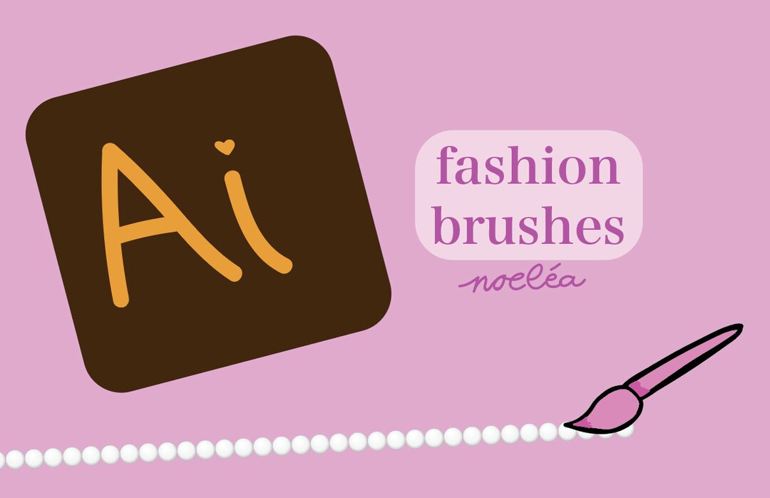 Adobe Illustrator Pearl Pattern Brushes White, Silver, Gold and Pink ...