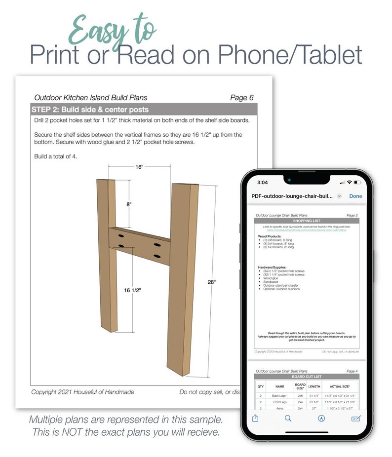 Outdoor Kitchen Island Woodworking Plans - DIY Outside Kitchen PDF ...