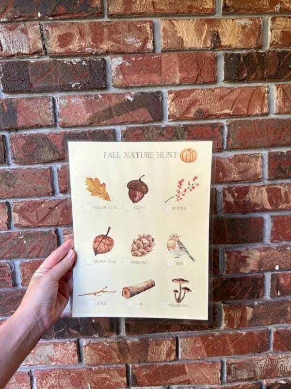Fall Nature Hunt | Homeschool | Nature Study | Montessori | Printable ...