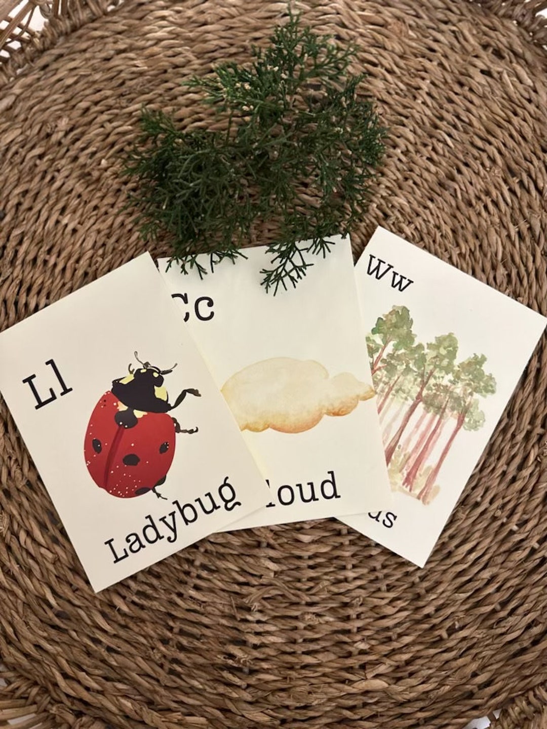 Nature Alphabet Flashcards | Homeschool | Nature Study | Montessori ...