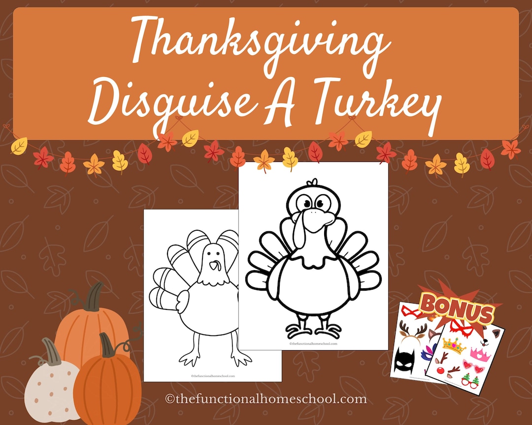 Disguise A Turkey Cut~and~paste Activity! - Etsy