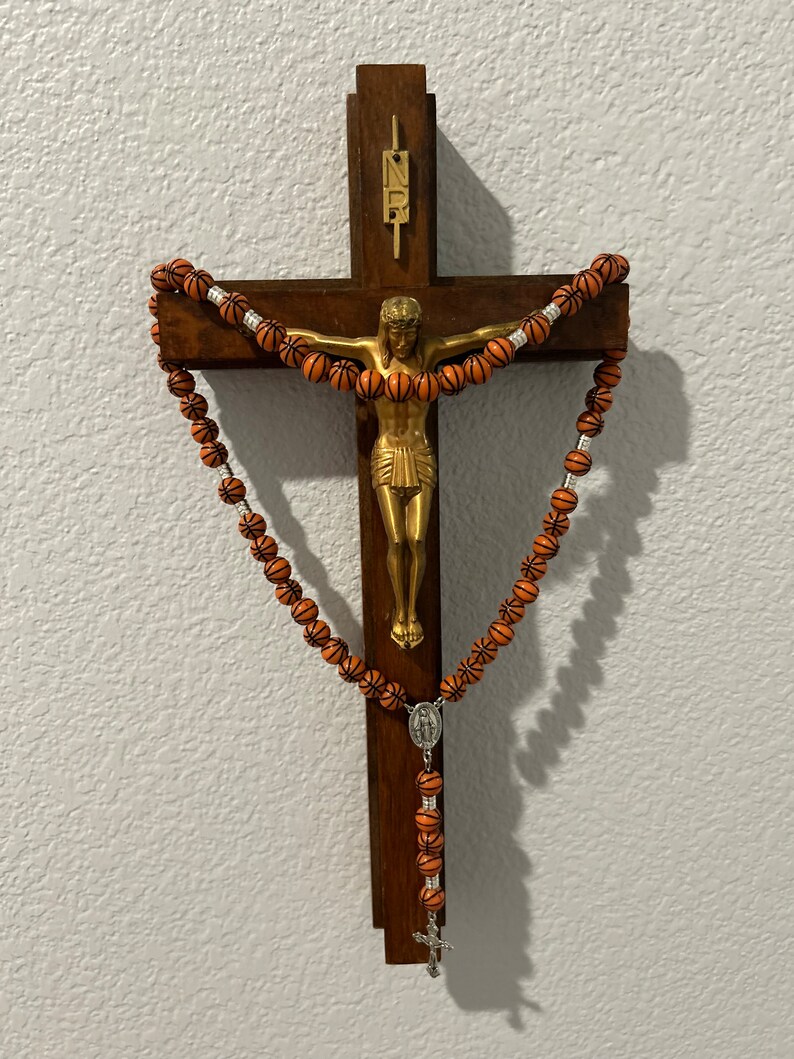 Sports-themed Catholic Rosary With Jewelry Pouch - Etsy