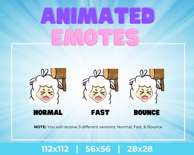 Animated Llama Bonk Meme Emote for Twitch, Kick, Discord | Ready to Use ...