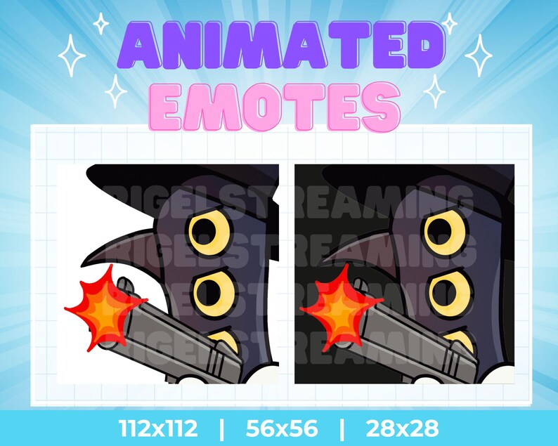 Magpie Sussie Animated Emotes for Twitch, Youtube, Discord (digital ...