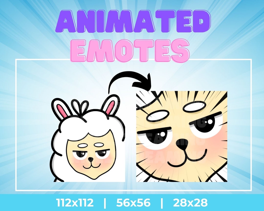 Animated Llama Smirk Meme Emote for Twitch, Kick, Discord | Ready to ...