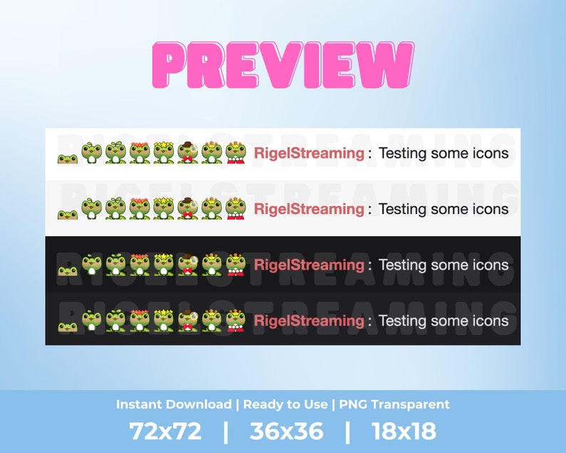 Kawaii Cute Frog Sub/bit Badges for Twitch, Youtube, Kick, Discord ...