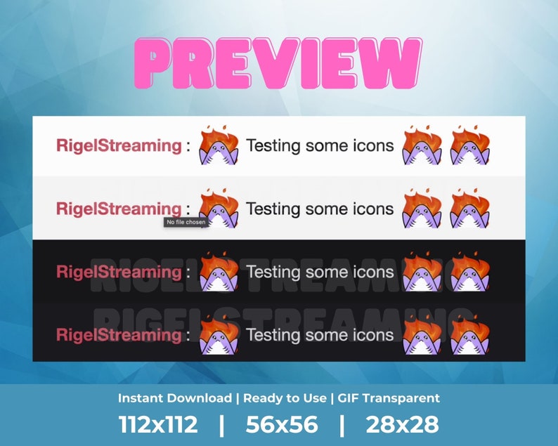 Animated Kawaii Purple Shark Hellmo Fire Twitch Kick Discord Emotes ...