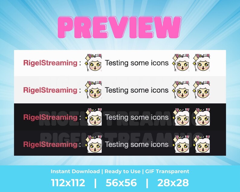 Animated Kawaii Llama Sparkling Eyes Emotes for Twitch, Youtube, Kick ...