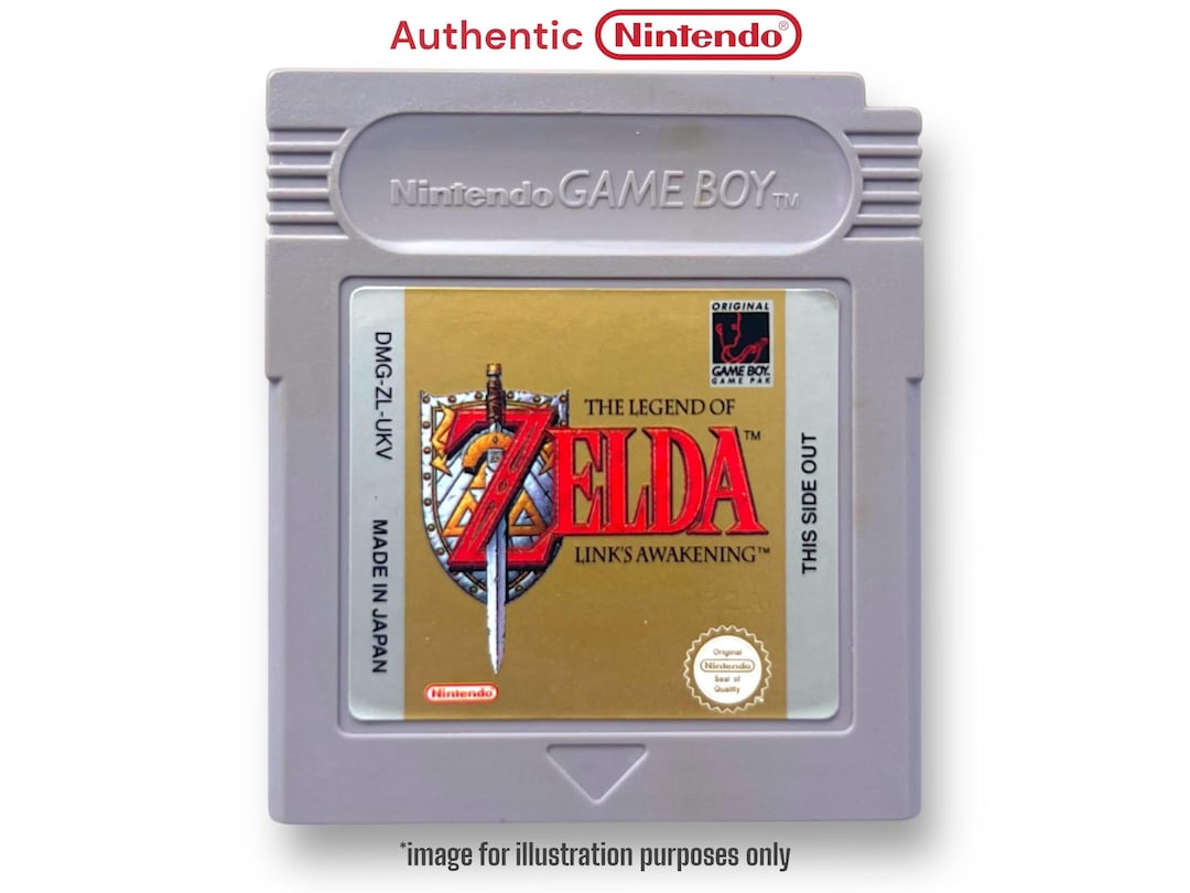 The Legend of Zelda Links Awakening Game Boy DMG Cartridge - Etsy