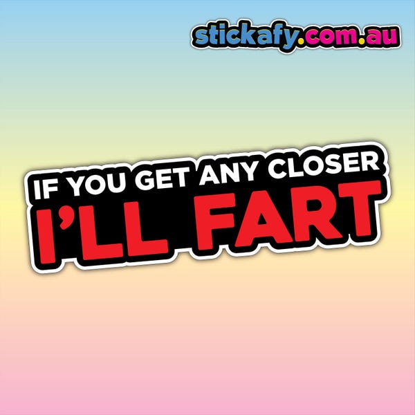 Funny Fart Stickers - Etsy