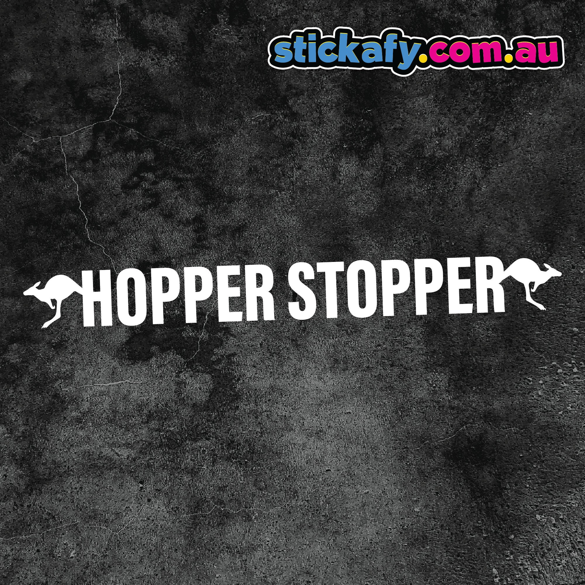 Hopper Stopper Sticker Waterproof Vinyl Sticker Aussie Funny Meme Bogan ...
