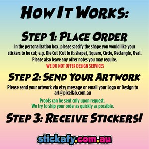 Custom Vinyl Stickers / Die Cut Stickers / Logo Stickers / Business ...