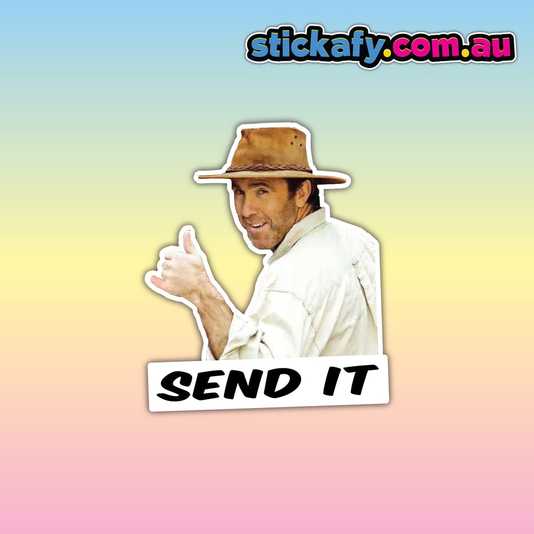 Send It Sticker - Waterproof Vinyl Sticker | Aussie Funny Meme Bogan ...