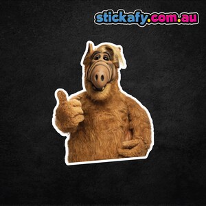 Alf the Alien Thumbs-up Sticker - Waterproof Vinyl Sticker | Aussie ...