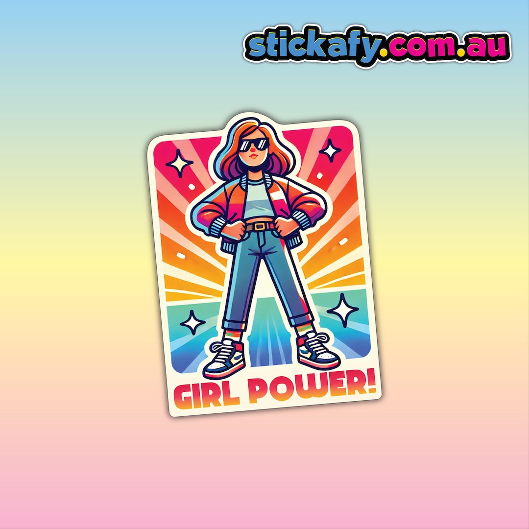 Girl Power Waterproof Vinyl Sticker | Aussie Funny Meme Bogan Australia ...