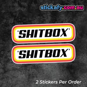 Shitbox Edition Matchbox X2 Sticker - Waterproof Vinyl Sticker | Aussie ...