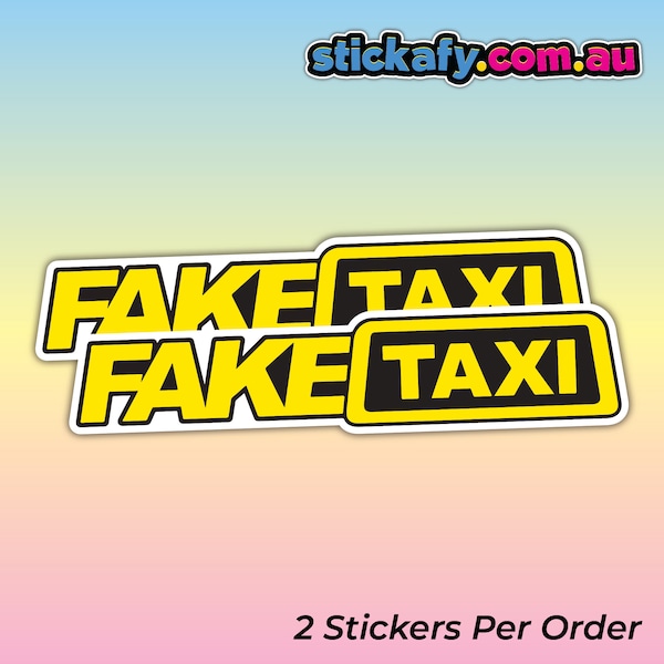 Fake Taxi Sticker for Car - Etsy
