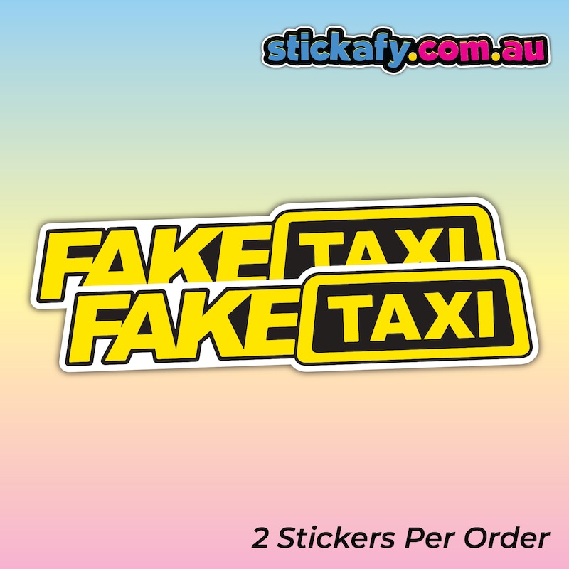 Fake Taxi Car Sticker - Etsy