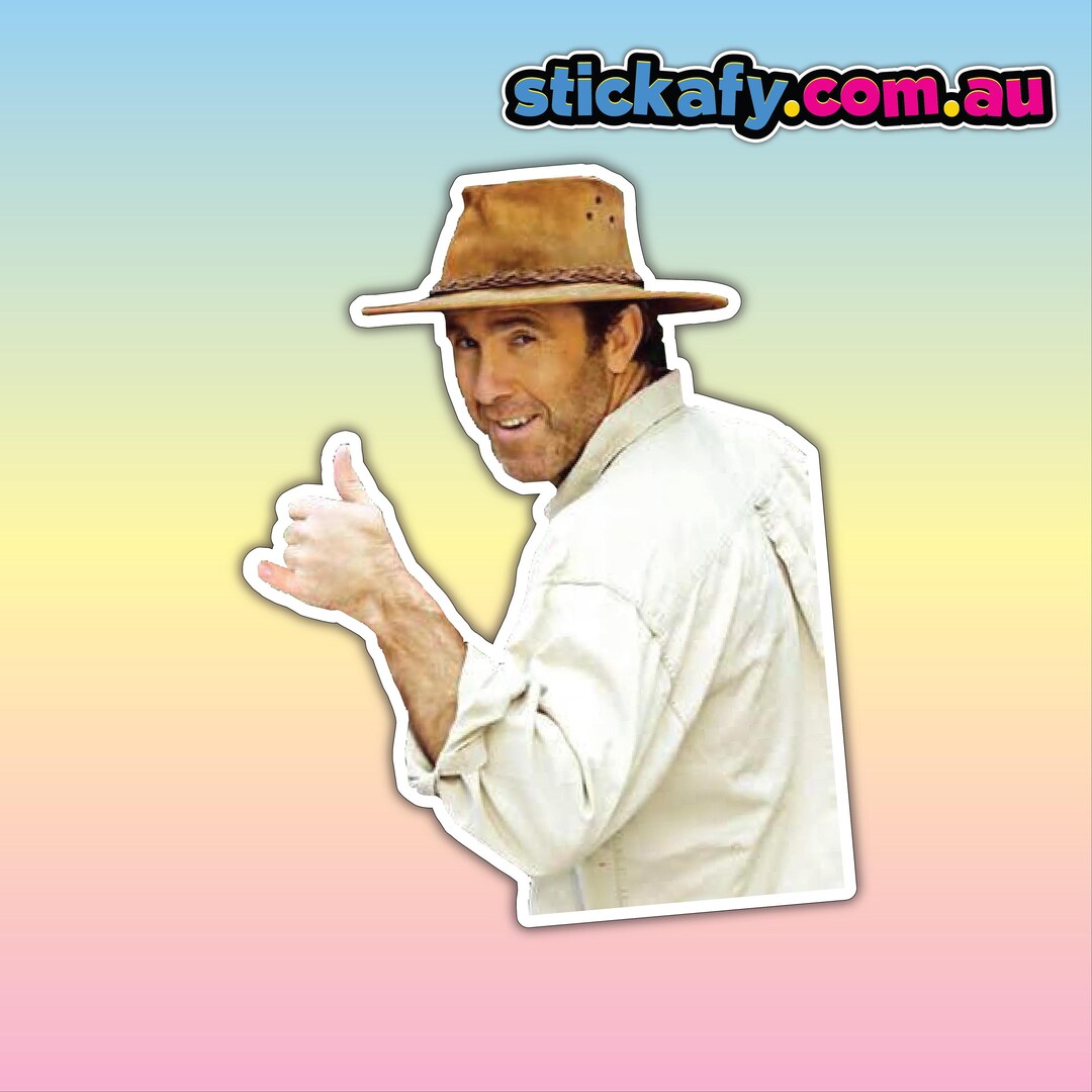 Russel Coight Hang Loose Shaka Waterproof Vinyl Sticker Aussie Funny ...