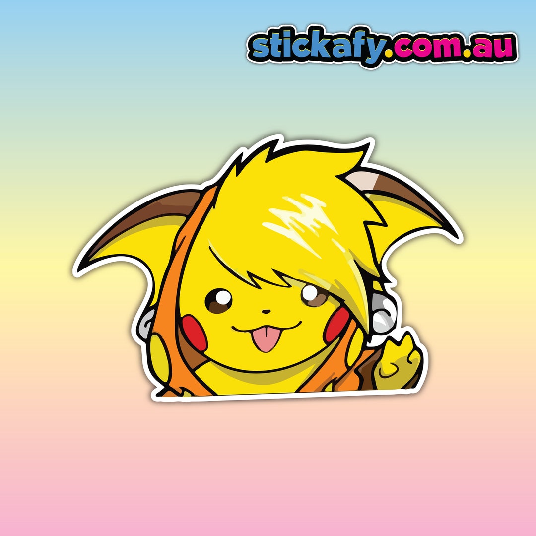 Pikachu Swag Sticker - Waterproof Vinyl Sticker | Aussie Funny Meme ...