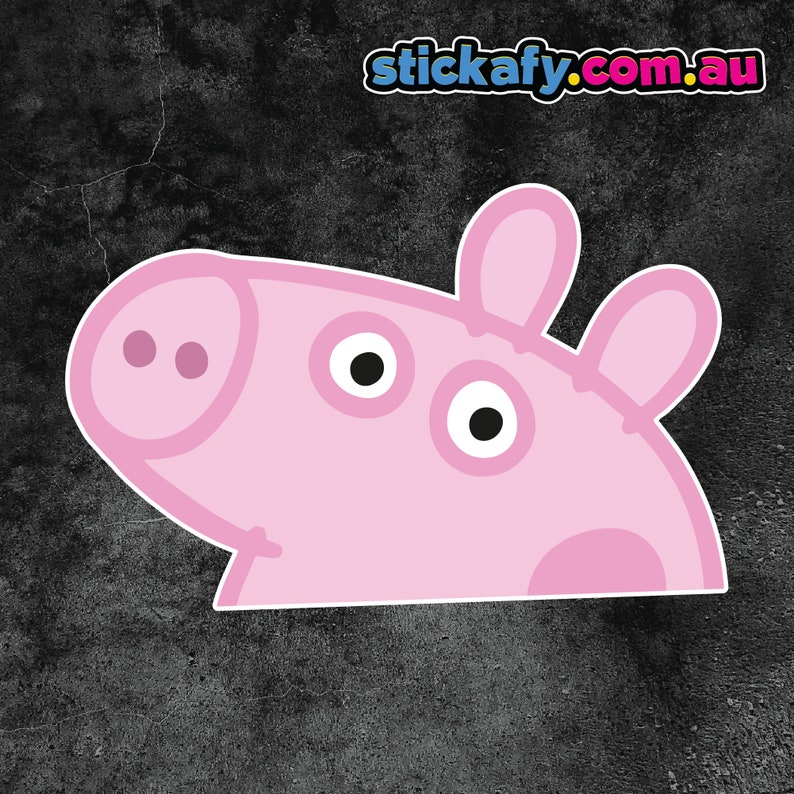 Peppa Pig Sticker Waterproof Vinyl Sticker Aussie Funny Meme Bogan ...